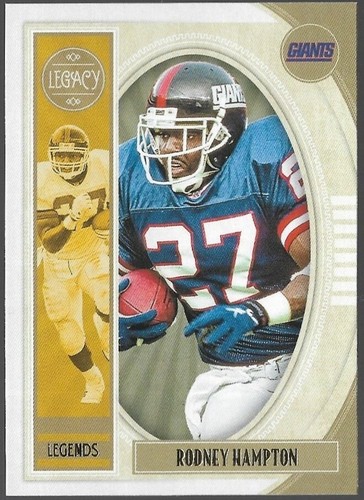 Rodney Hampton 2019 Panini Legacy Legends #134 New York Giants NFL ...