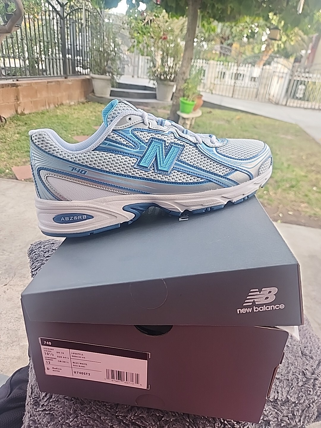 New Balance Men's 740 Blue and White Shoes U740ST2 New in Box