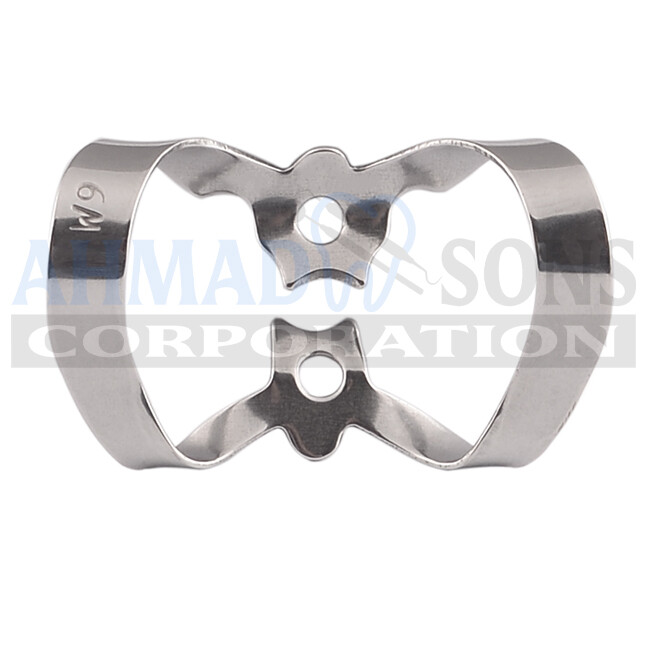 100 Pcs Endodontics Rubber Dam Clamps #W9 Dental Instruments Endo ...