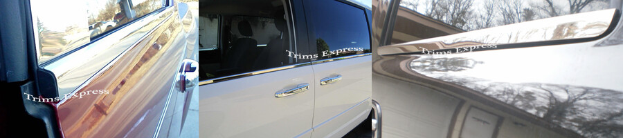 2002-2009 GMC Envoy 6Pc Chrome Window Sill Trim Stainless Steel Overlay ...