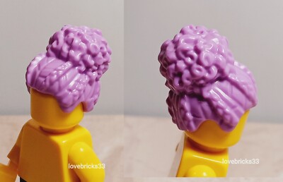 New LEGO Cornrows WIG Hair with Bun BIG CURLY Braids Row Braided ...