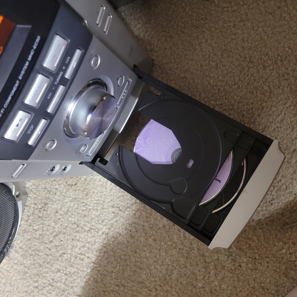 Sony MHC-EC50 Mini HiFi System Stereo CD 3 Disc Changer Cassette AM/FM ...