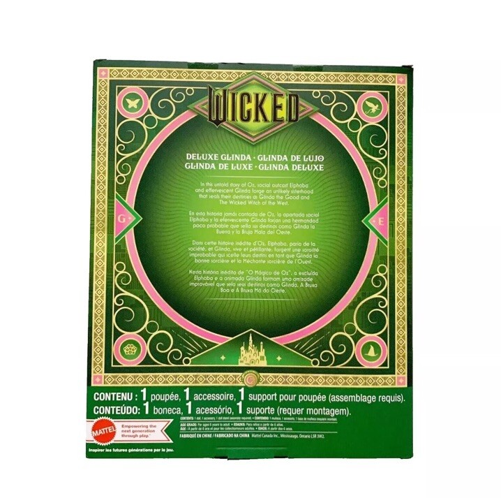 Mattel Wicked Movie Glinda DELUXE Doll MISPRINT ERROR BOX URL 2024 | eBay
