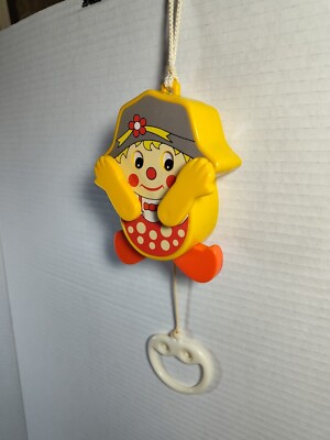 Vintage Peek-a-Boo Pull String Musical Baby Lullaby Crib Toy Hong Kong ...