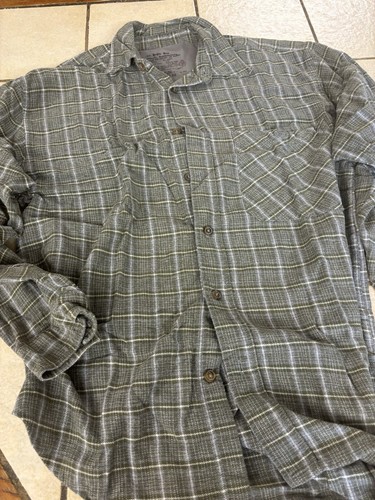Bugle Boy Original Mens Flannel Button Up Shirt Sz Large Plaid Vintage ...