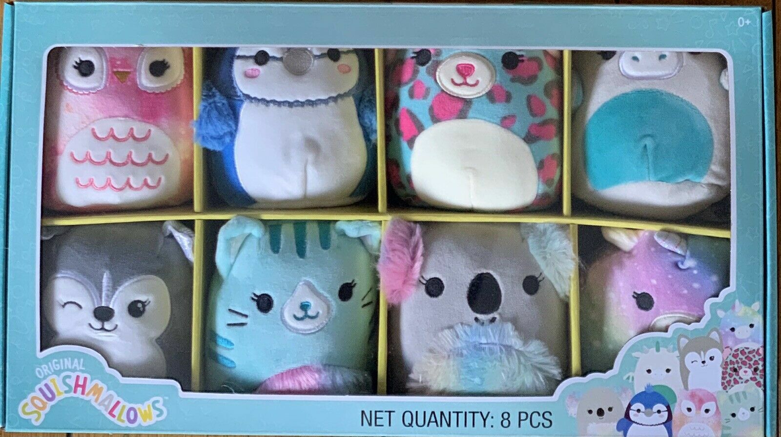 Squishmallow 5" Animal Plush Box of 8 Babs Coley Heidi Chelsea Set of 8 ...