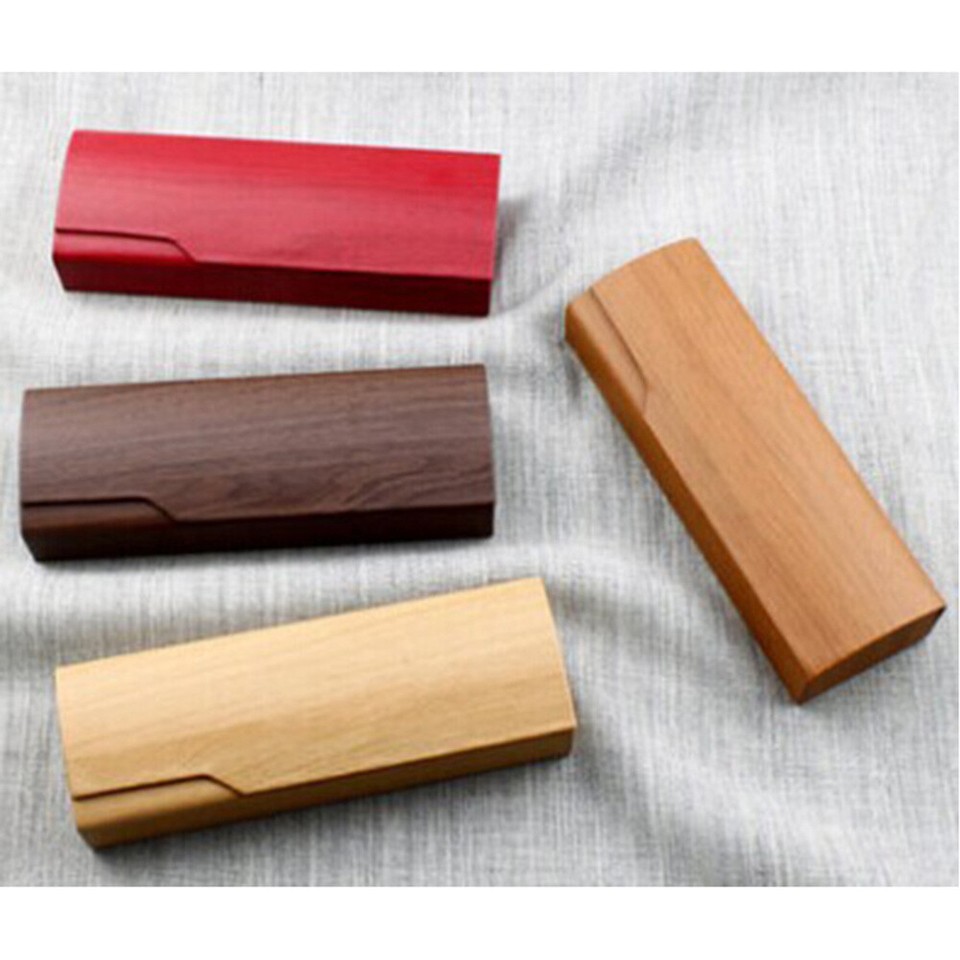 wood eyeglass case Wood Grain Eyewear Sunglasses Eye eyeglasses bag Box ...