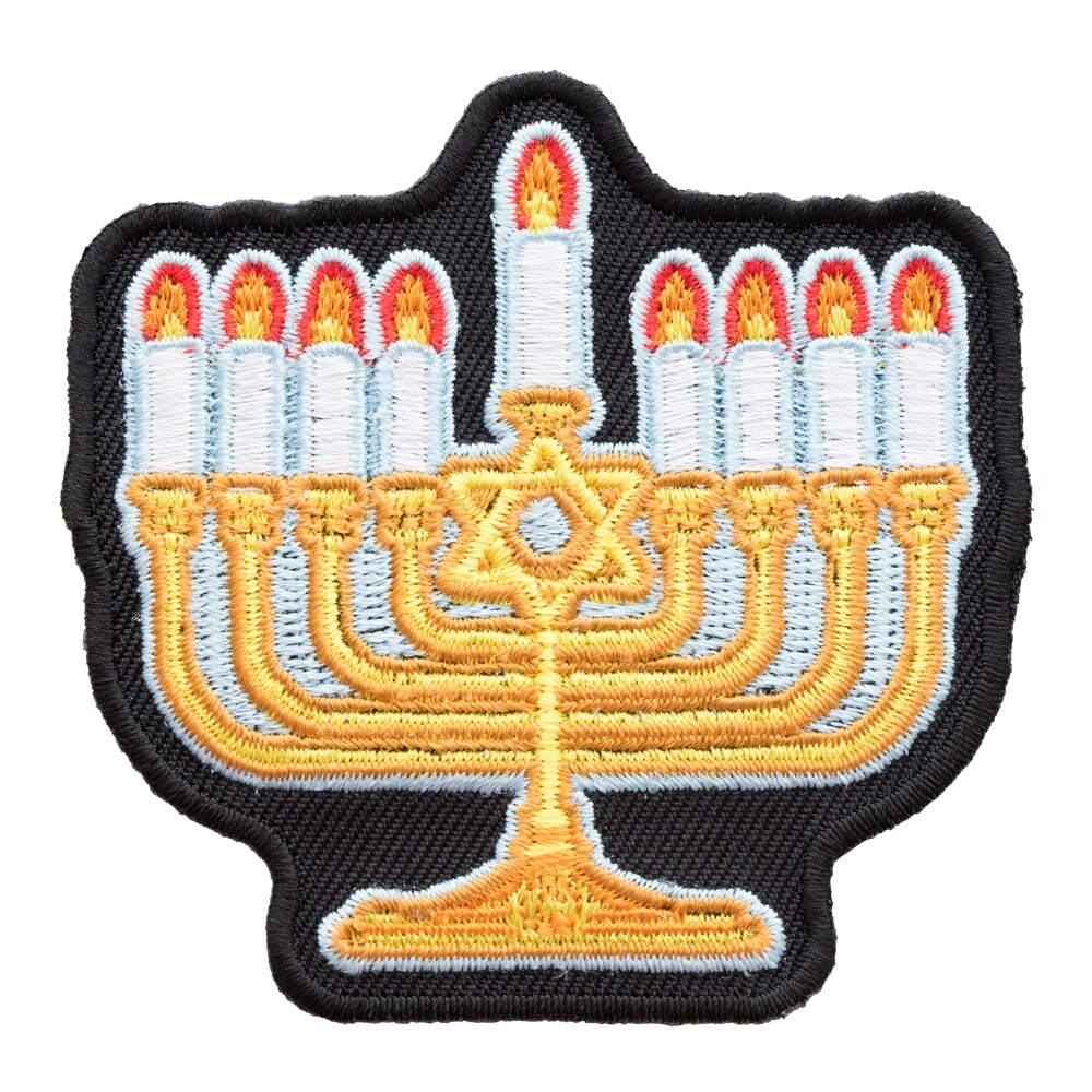 Hanukkah Menorah Star Of David Patch, Holiday Patches | eBay