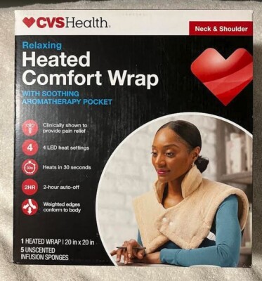 CVS Heated Comfort Wrap Aromatherapy Pocket for Neck Shoulder Relaxing ...
