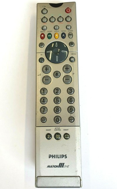 Genuine Original Philips RC 2042/01b Matchline TV VCR DVD Remote ...