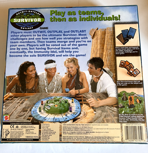 Mattel Survivor Board Game for sale online | eBay