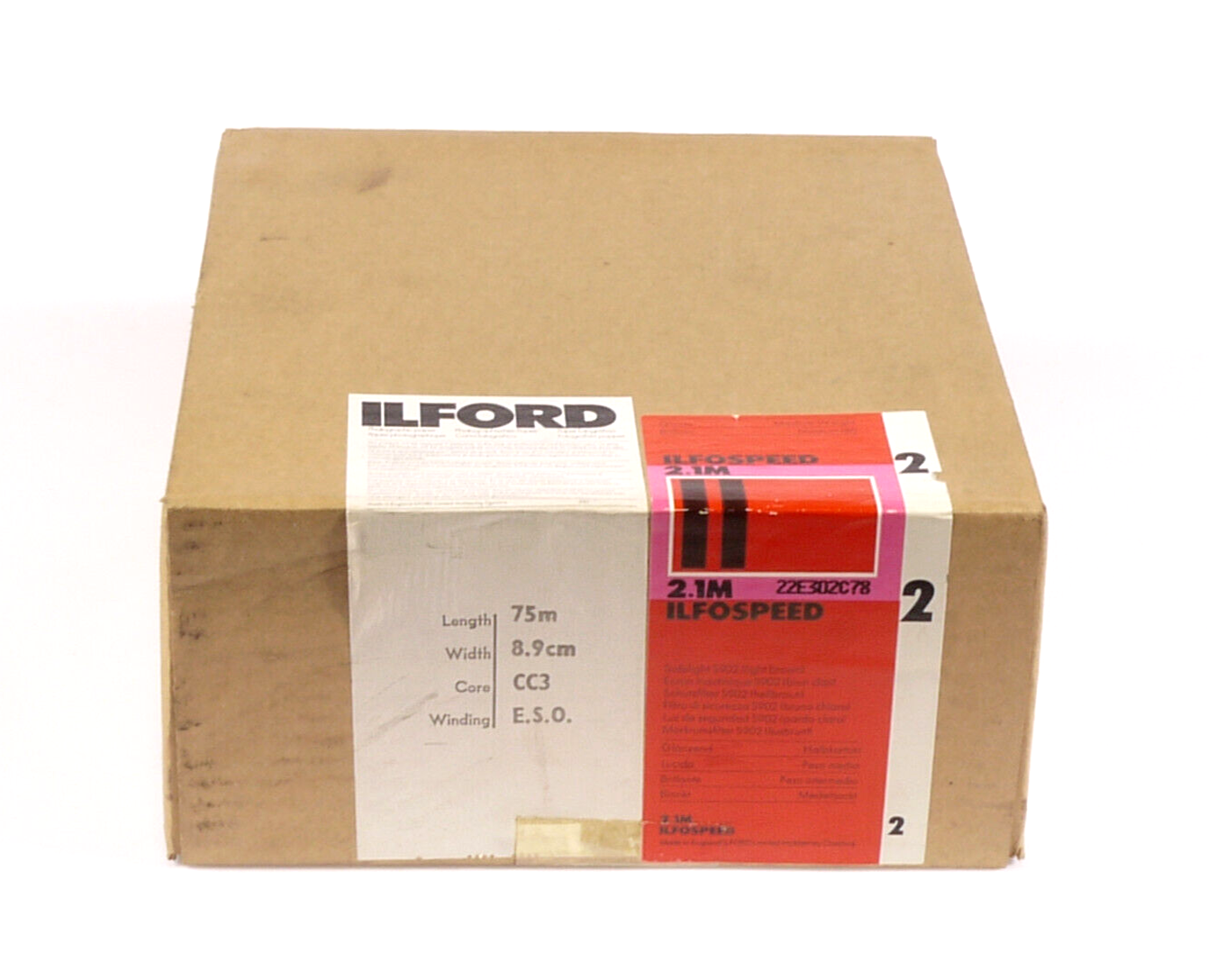 PRL) ILFORD ILFOSPEED 2.1M RULLO CARTA FOTOGRAFICA 75 mt ROLL PHOTO ...