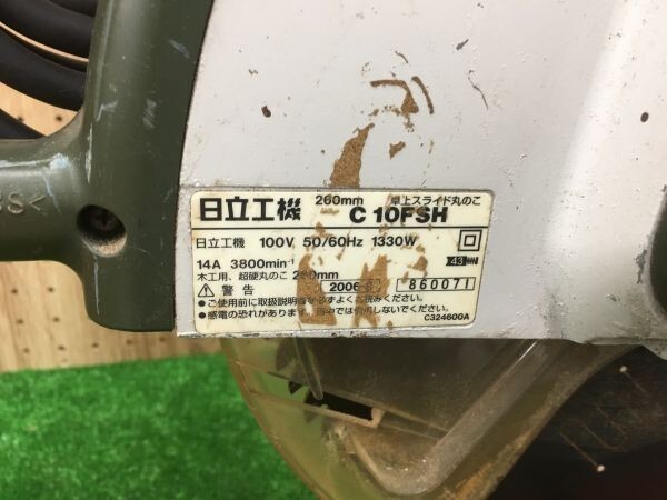 Hitachi C10FSH Japan specification AC 100V 10-Inch Sliding Compound ...