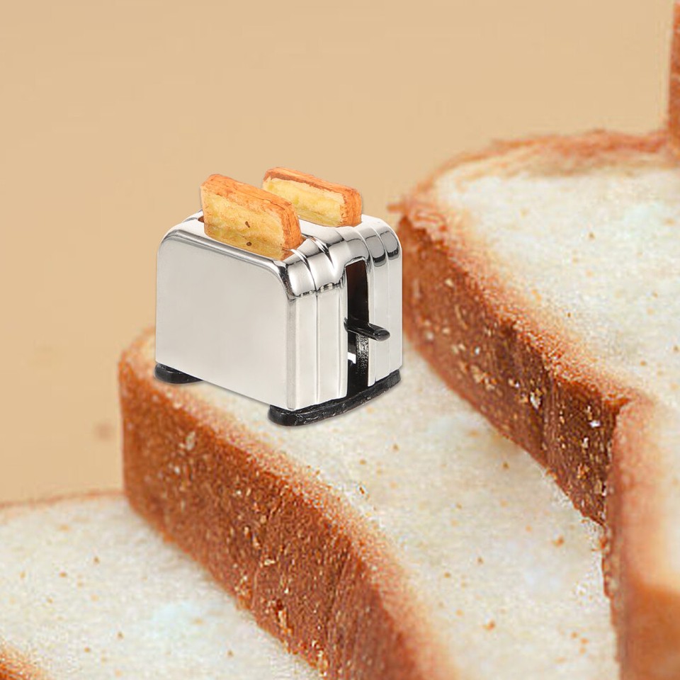 Bread Machine Model Child Simulated Kitchenware Toy Miniature Toaster ...
