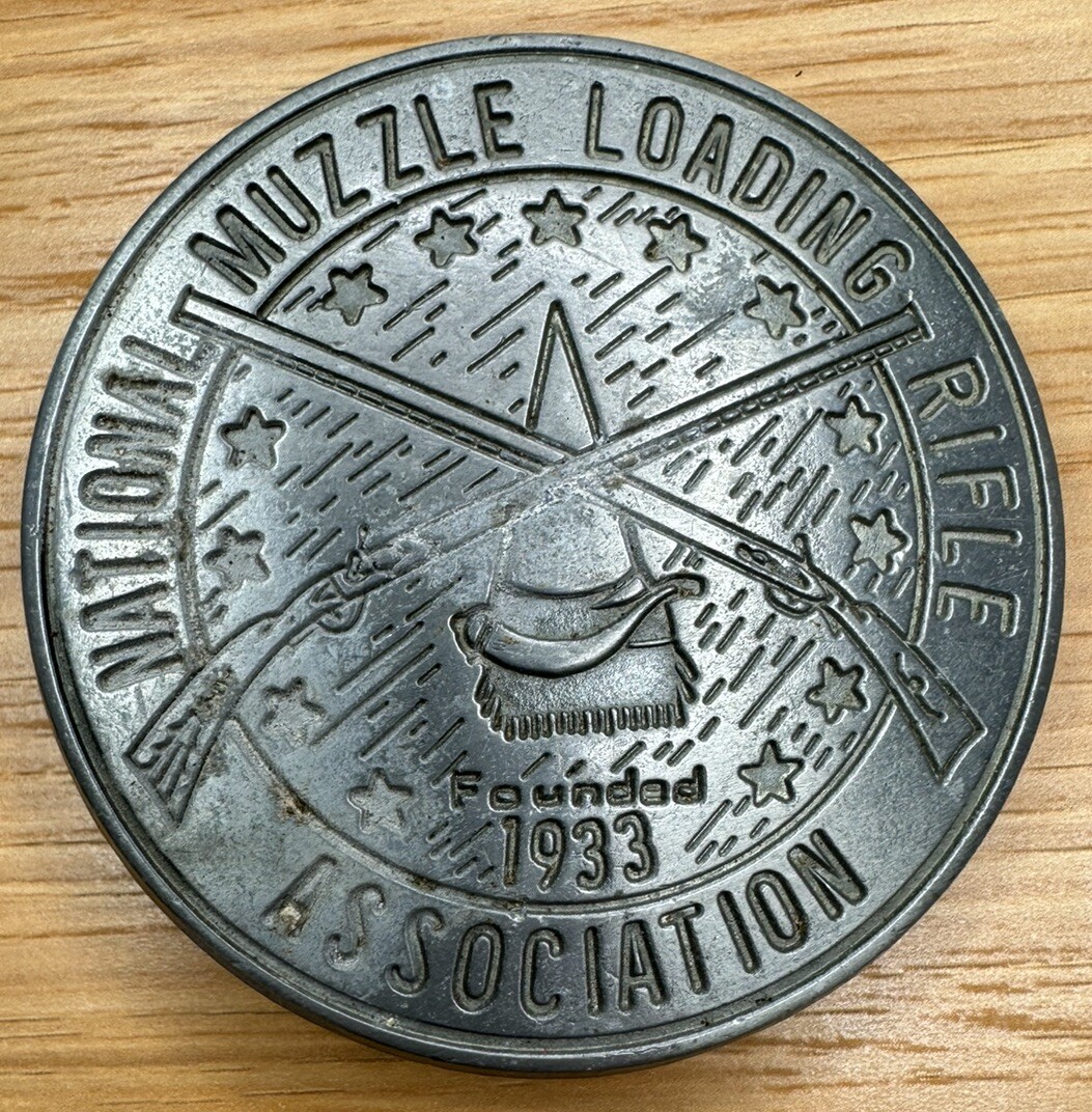 National Muzzle Loading Rifle Association Round Metal… - Gem