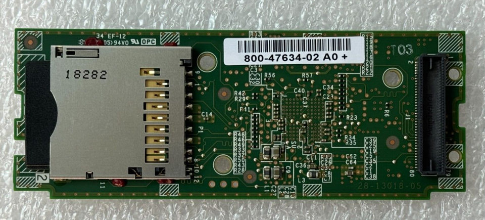 Cisco 73-17925-04 C240 M5 Dual SD Card Reader W/ 2 x 32gb SD 800-47634 ...