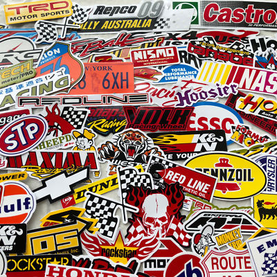 80 Random Mixed Stickers Decal Motocross Motorcycle Car ATV Racing Bike ...