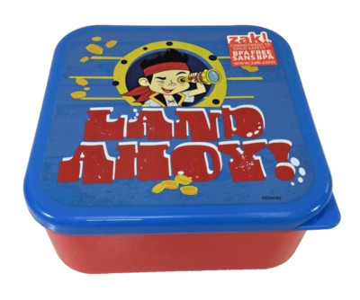 JAKE & THE NEVERLAND PIRATES KIDS SANDWICH LUNCH BOX BY ZAK DESIGNS | eBay