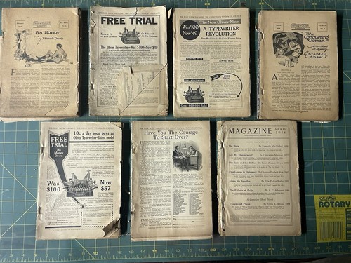 Lot of 5 Blue Book Magazines 1917–1919 – Poor, No Covers – Art/Craft ...