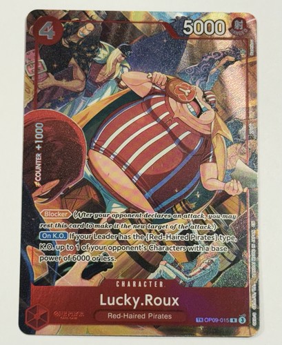 Lucky.Roux (TR) OP09-015 A Fist of Divine Speed Foil English One Piece ...