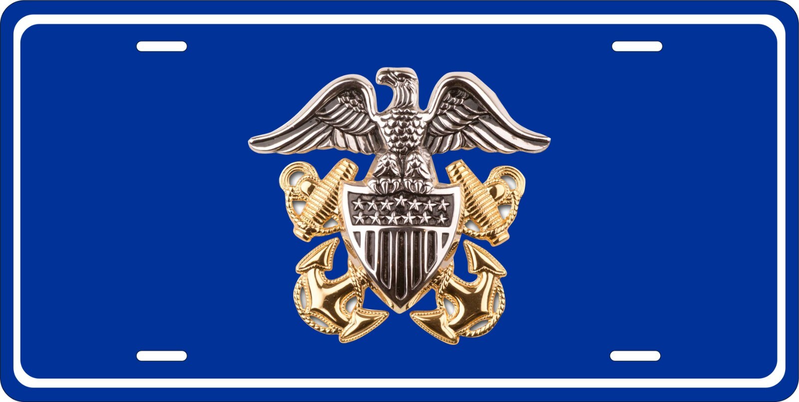 Navy Naval Officer Crest Veteran License Plate Custom Car Bike ...