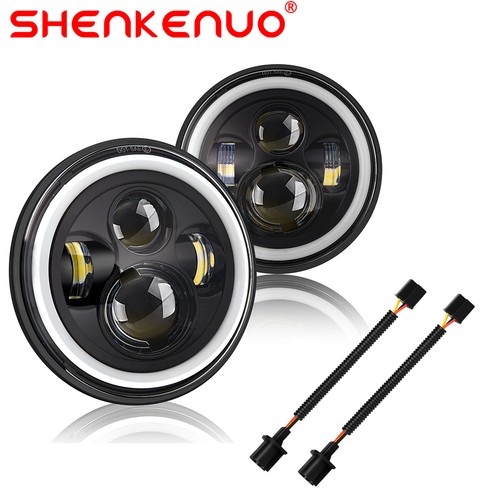7Inch E Mark LED Headlight Halo Projector DRL Lamps for MG MGB GT 1966 ...