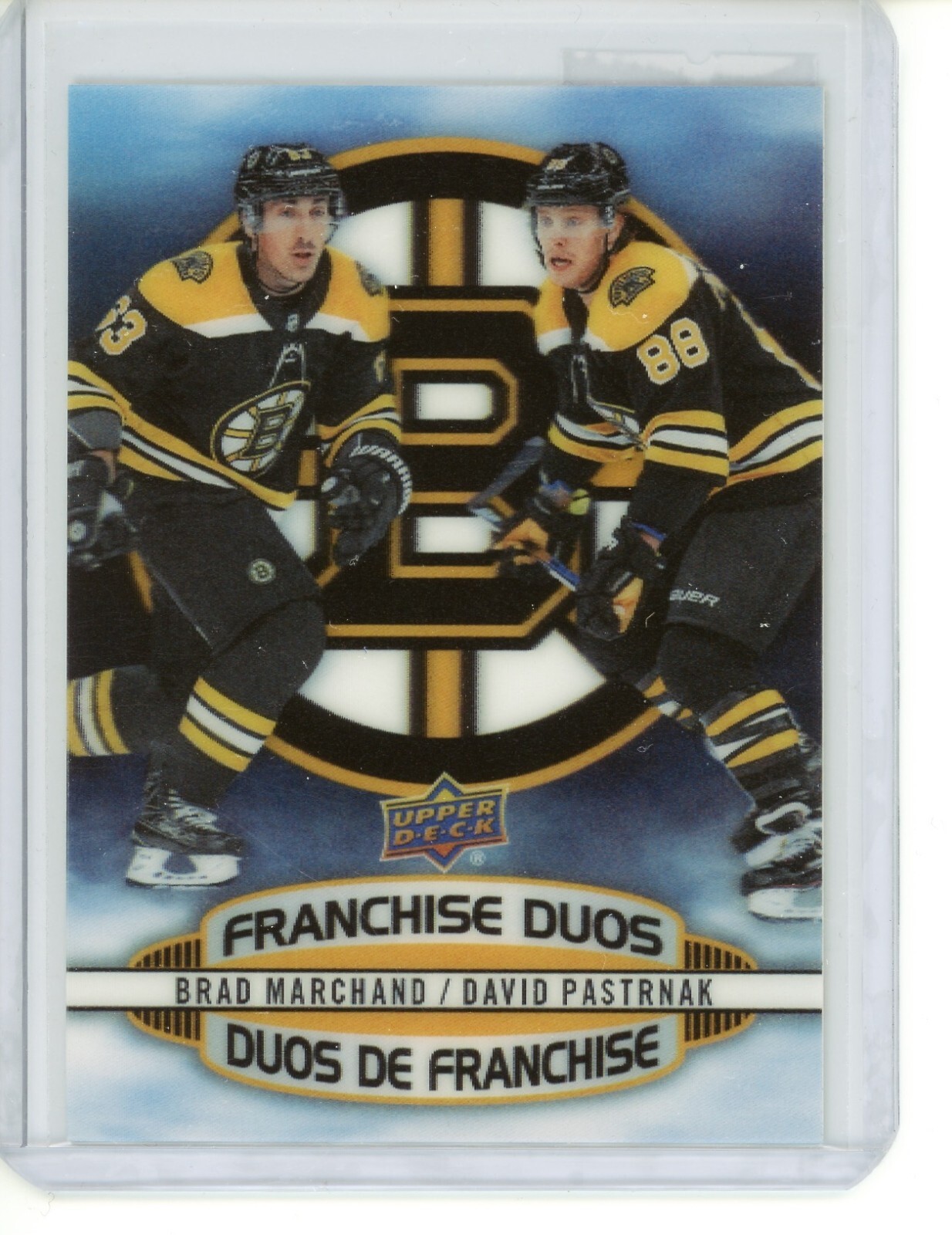 2019/20 UD TIM HORTONS Marchand - Pastrnak FRANCHISE DUOS FRANCHISE ...