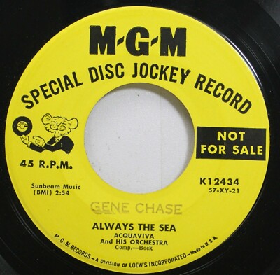 50'S & 60'S Promo 45 Gene Chase - Always The Sea / One Moment More On ...