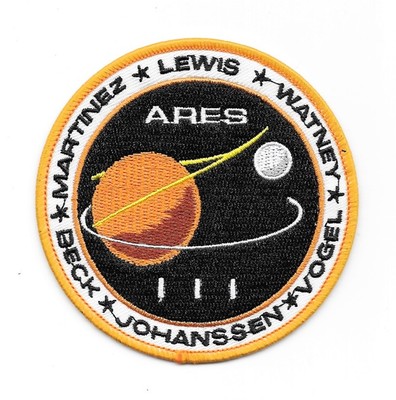 The Martian Movie Ares III Mission Crew Logo Embroidered Patch 3.5" | eBay