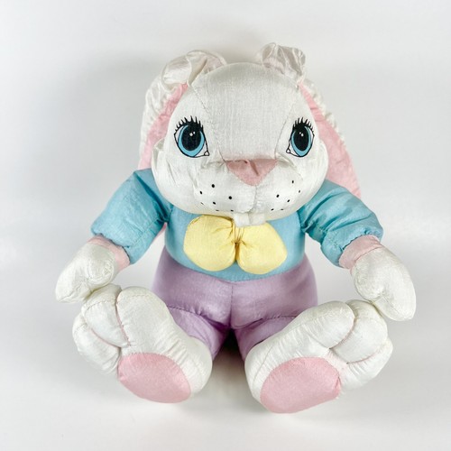1993 TRENDMASTERS Nylon Pink Easter Bunny Rabbit Puffalumps Color Plush ...