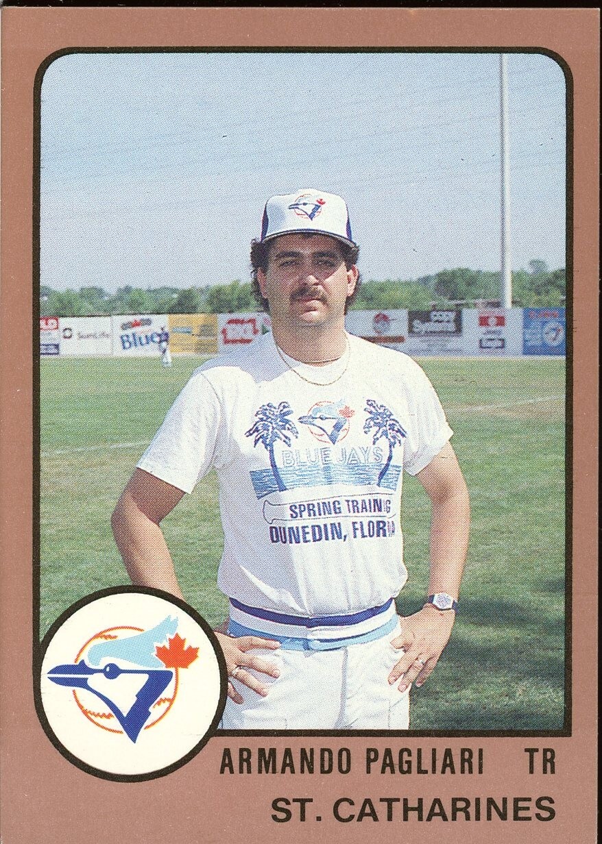 1988 ProCards St. Catharine's Blue Jays ARMANDO PAGLIARI RC BLUE JAYS ...