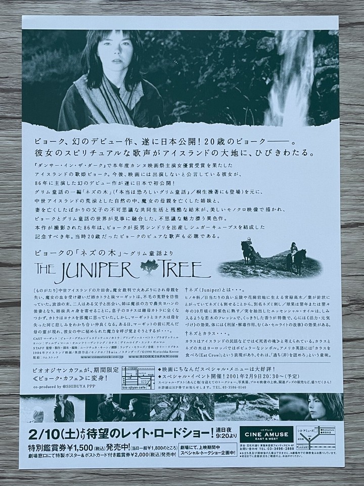 Juniper Tree Bjork 2001 Movie Flyer Japanese Mini poster 7x10 | eBay