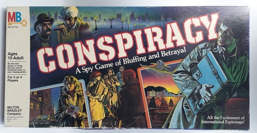 Conspiracy Board Game Milton Bradley 1982 Complete | eBay