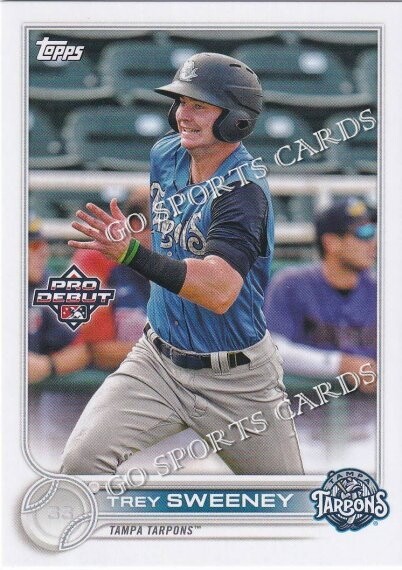 2022 Topps Pro Debut Trey Sweeney PD-187 Tampa Tarpons Yankees | eBay