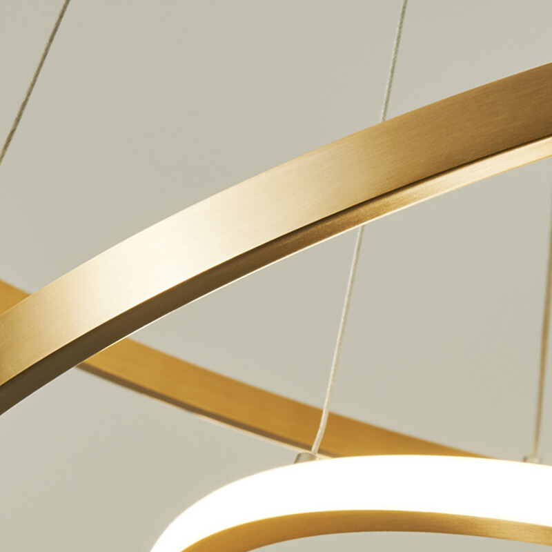 Bar Copper Lamp LED Pendant Light Hotel Ceiling Lights Large Chandelier ...