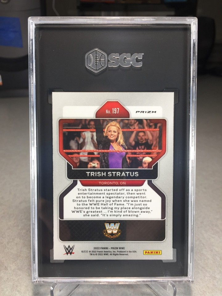 2022 Panini Prizm WWE Silver Trish Stratus #197 - SGC 9 | eBay