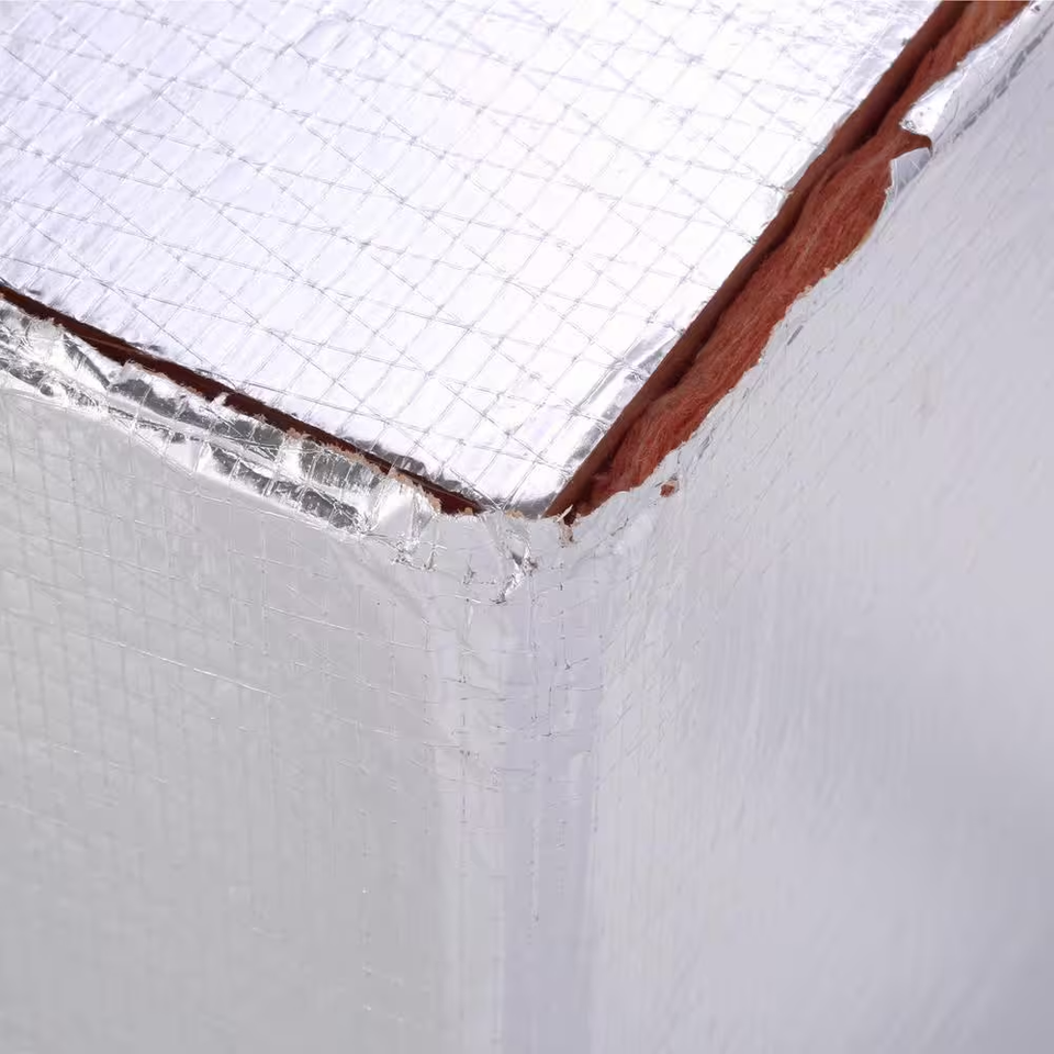 24 in. Duct Board Ventilation Air Supply Insulation Chamber Plenum Kit ...