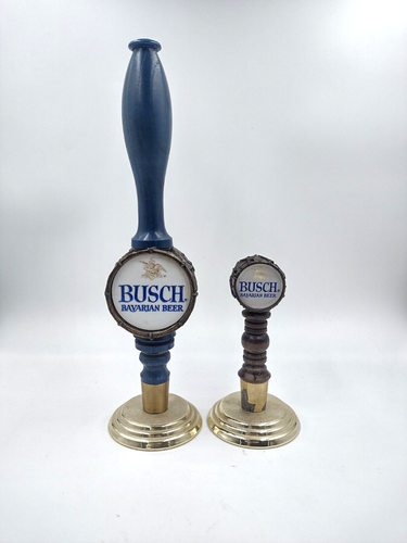 Vintage Busch Bavarian Beer Tap Handle Lot of 2 drums wooden rare | eBay