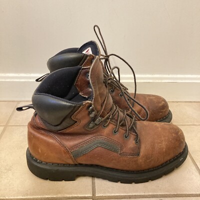 Red Wing Shoes Work Boots 2226 USA Made Steel Toe Brown Mens 10 Rare ...