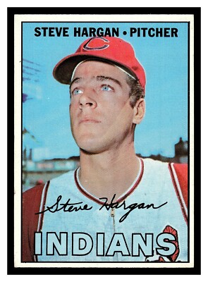 1967 TOPPS STEVE HARGAN #440 CLEVELAND INDIANS HIGHER GRADE NO CREASES ...