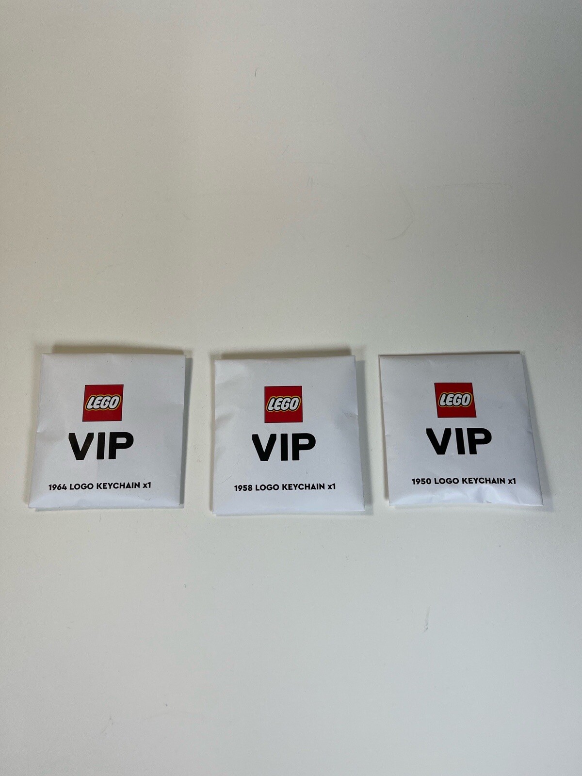 Lego VIP Vintage Logo Keychain Lot Of 3 / 1950, 1958, 1964 / Free ...