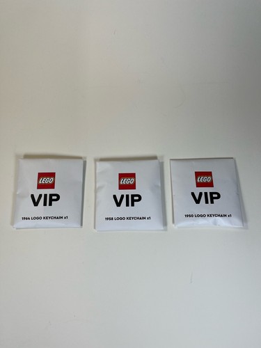 Lego VIP Vintage Logo Keychain Lot Of 3 / 1950, 1958, 1964 / Free ...