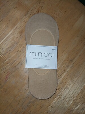 NWT Minicci 3 Pack Beige XL No Show Socks Discontinued | eBay
