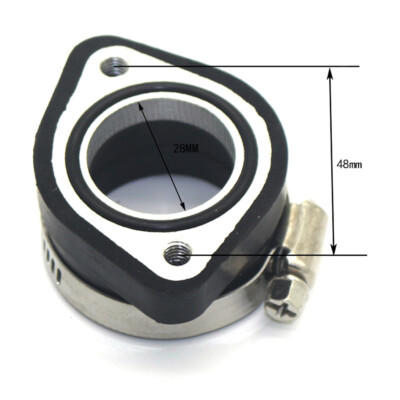 28mm Intake Manifold Mounting Flange Adapter For 26 PE Carb | eBay UK