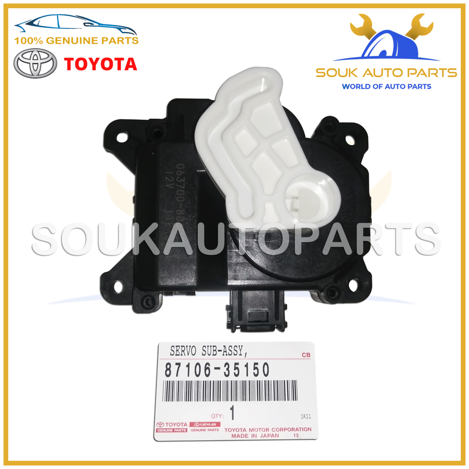 87106-35150 Genuine Toyota SERVO SUB-ASSY, DAMPER (FOR BLOWER ...