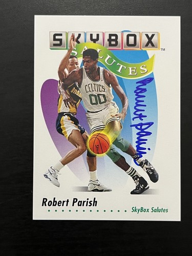 1991-92 NBA Skybox Robert Parish Autograph Boston Celtics | eBay