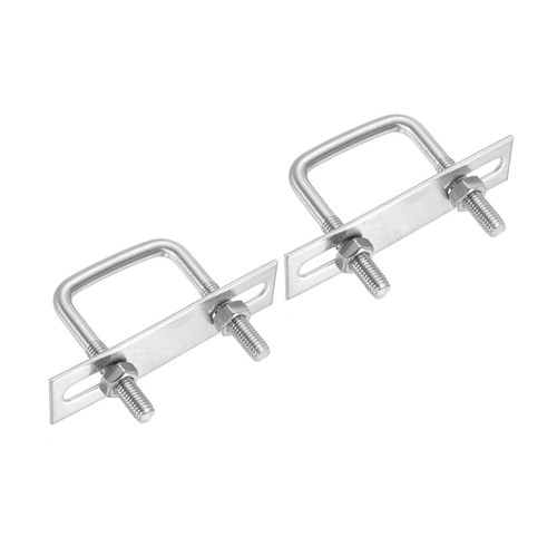 2Set M8*42*65mm Square U-Bolts Kit Square U Shaped Bolts Replacement ...