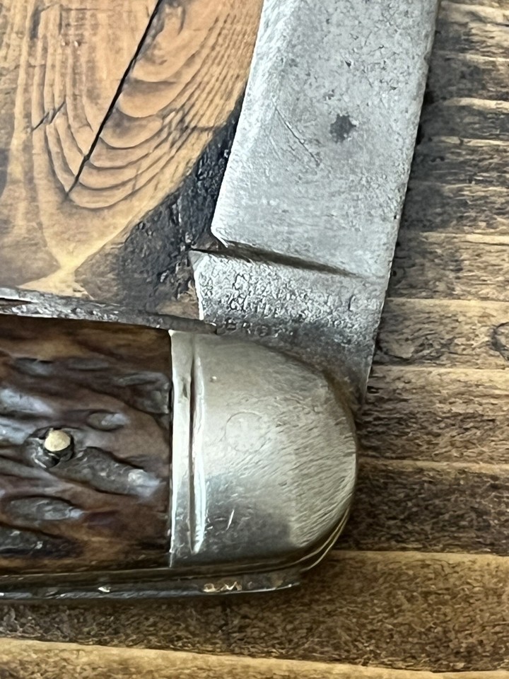 Vintage Challenge Cutlery Company Scout Knife-Jigged Bone Bridgeport ...