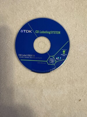 TDK Label Creator V2.1 - CD ONLY!!! | eBay