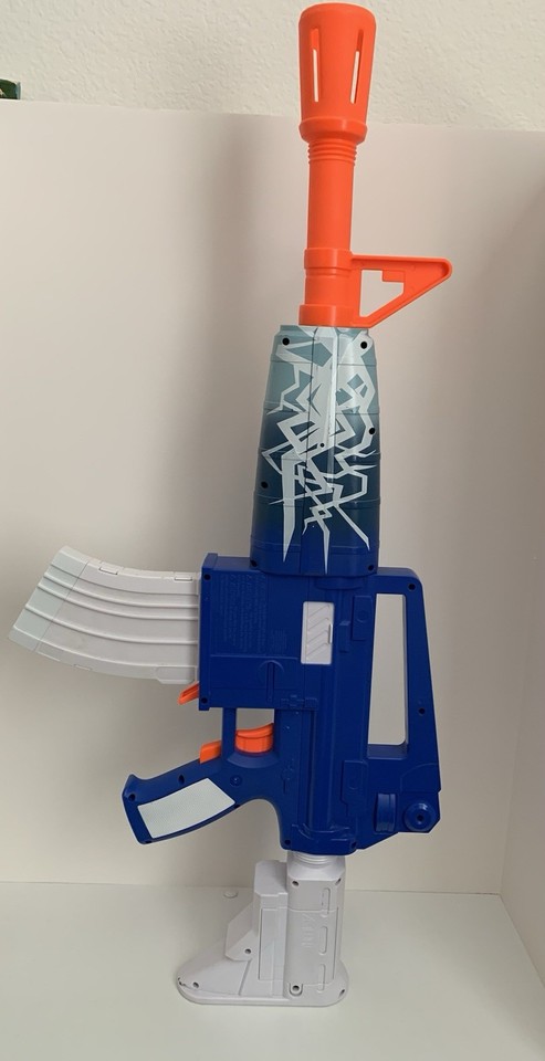 Nerf Fortnite Motorized Gun. Blue Shock Blaster. | eBay